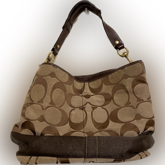 Coach | Bags | Coach Monogram Shoulder Tote Bag | Poshmark